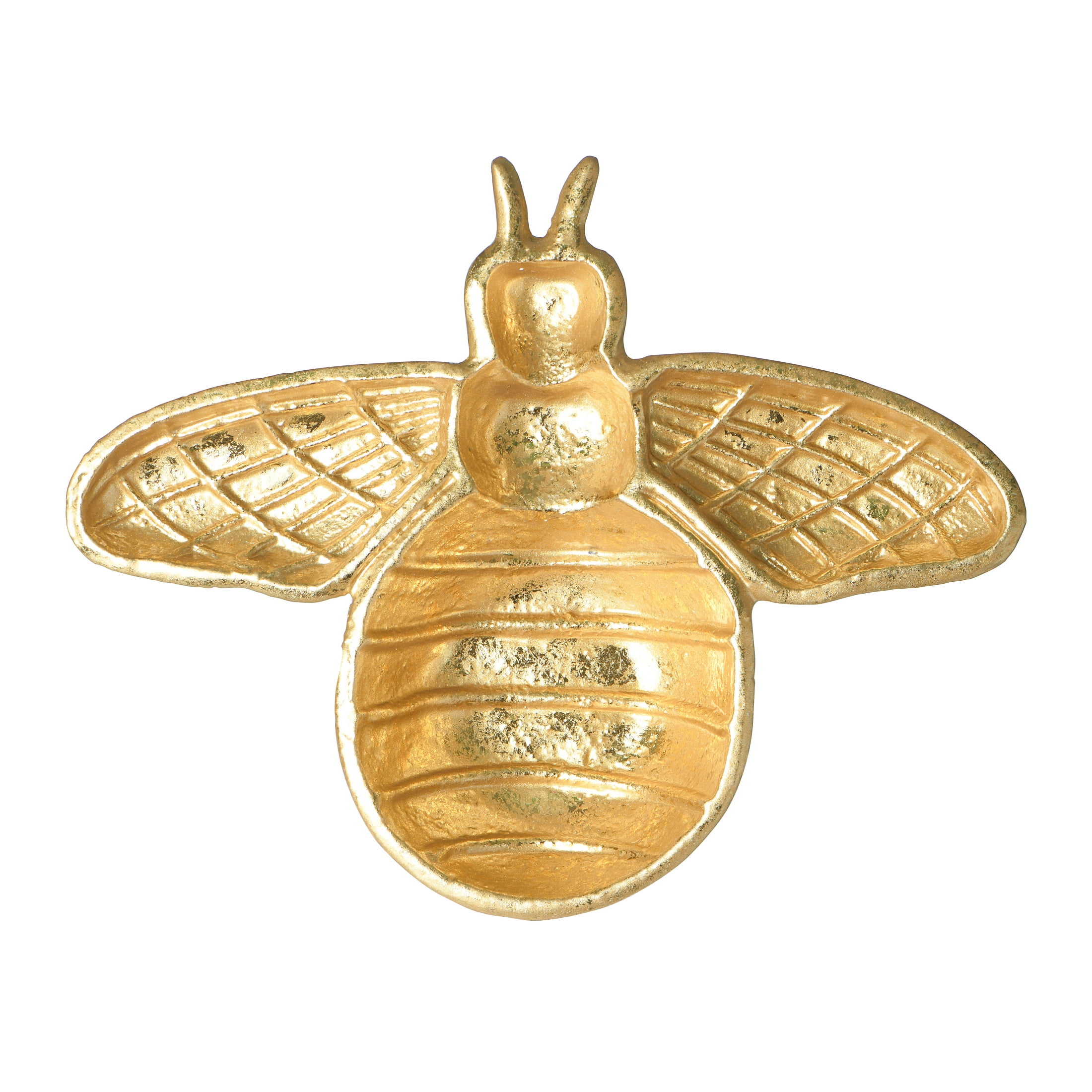 Creative Co-Op Decorative Cast Iron Gold Bee Shaped Dish - Walmart.com