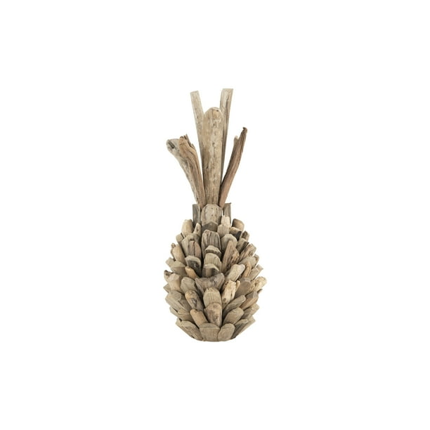 Creative Co-Op Decorative Driftwood Pineapple - Walmart Business Supplies