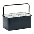 Creative Co-Op Distressed Metal Storage Caddy with 6 Compartments and ...
