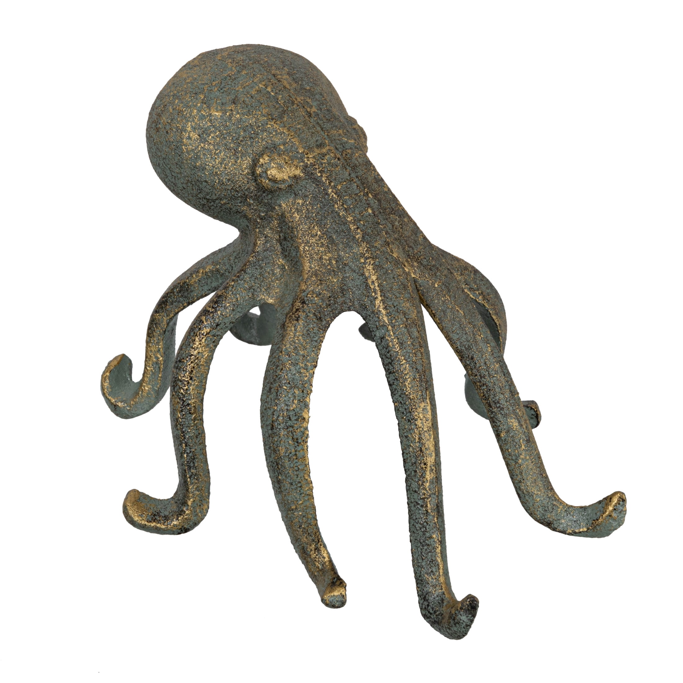 Creative Co-Op Eclectic Cast Iron Octopus Figurine Phone/Tablet Holder ...