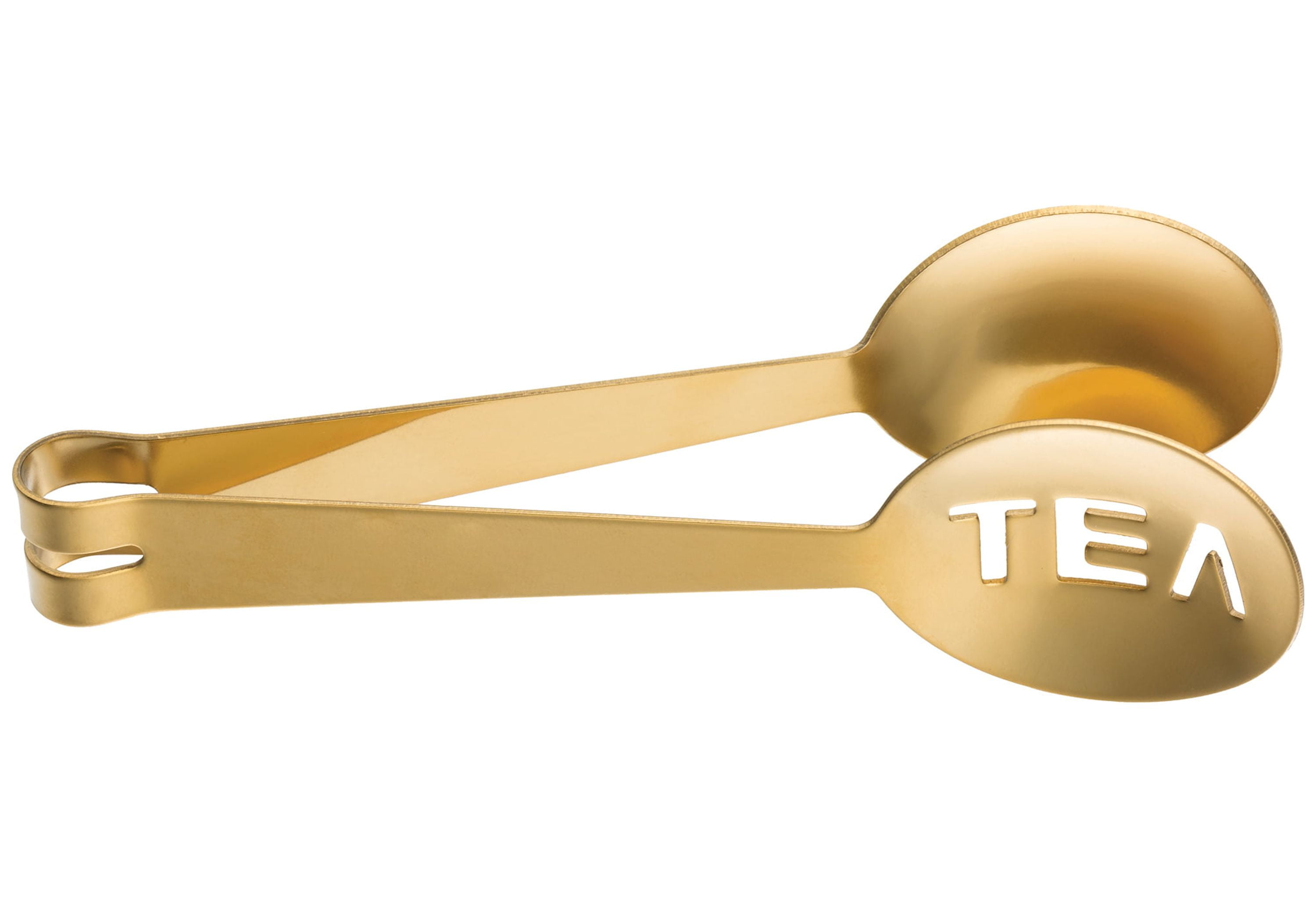 Creative Co Op Gold Electroplated Stainless Steel Tea Tongs