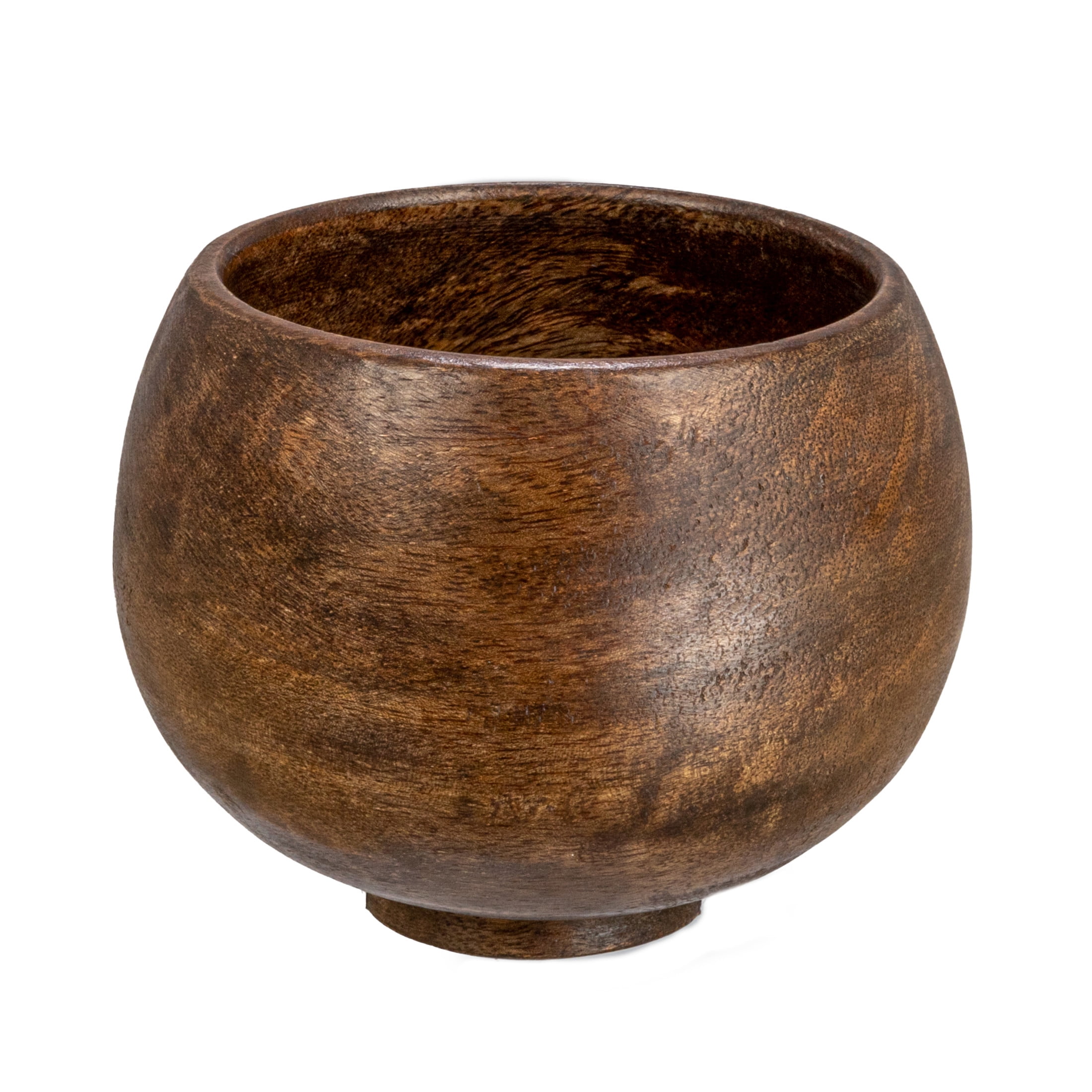 Creative Co-Op Mango Wood Bowl, Walnut Finish - Walmart.com