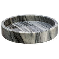Maison Concepts White Marble Round Tray (White) 12" X 12" X 0.59 ...