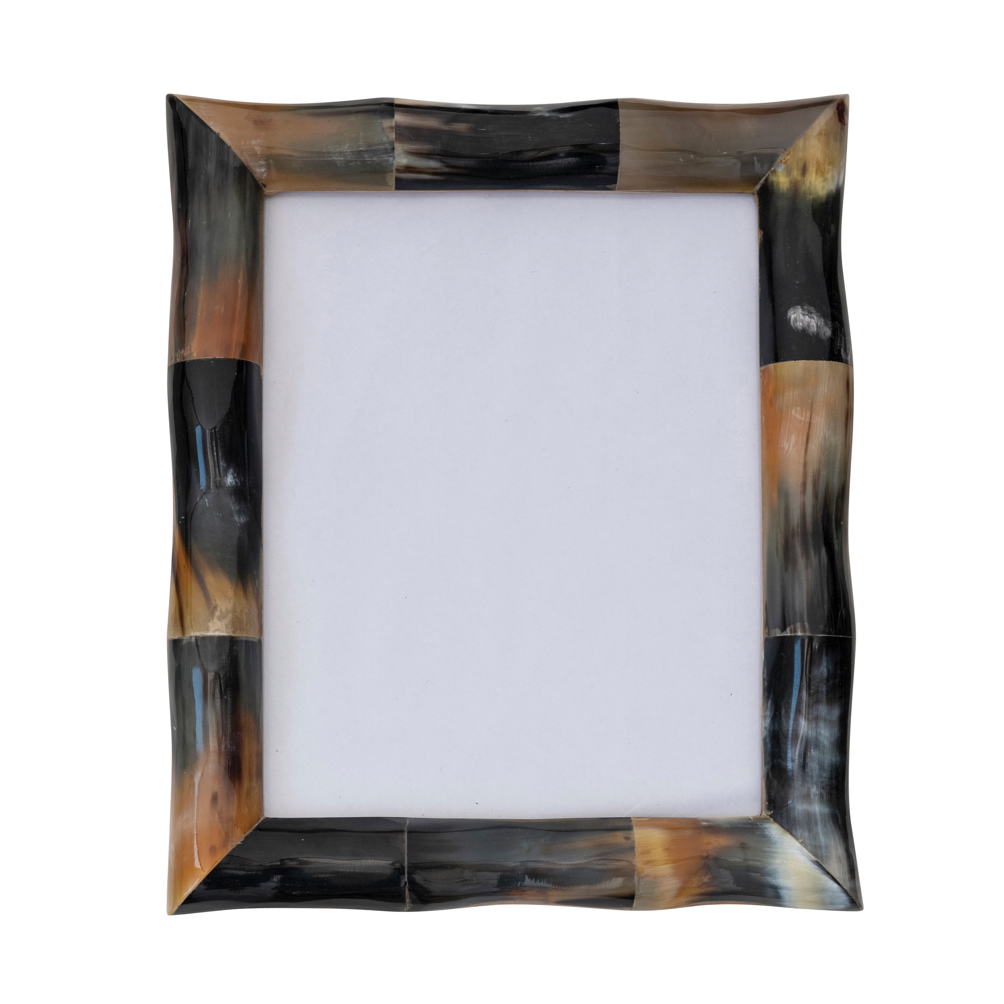 Creative Co-Op Pieced Horn Photo Frame, Multi-color - Walmart.com