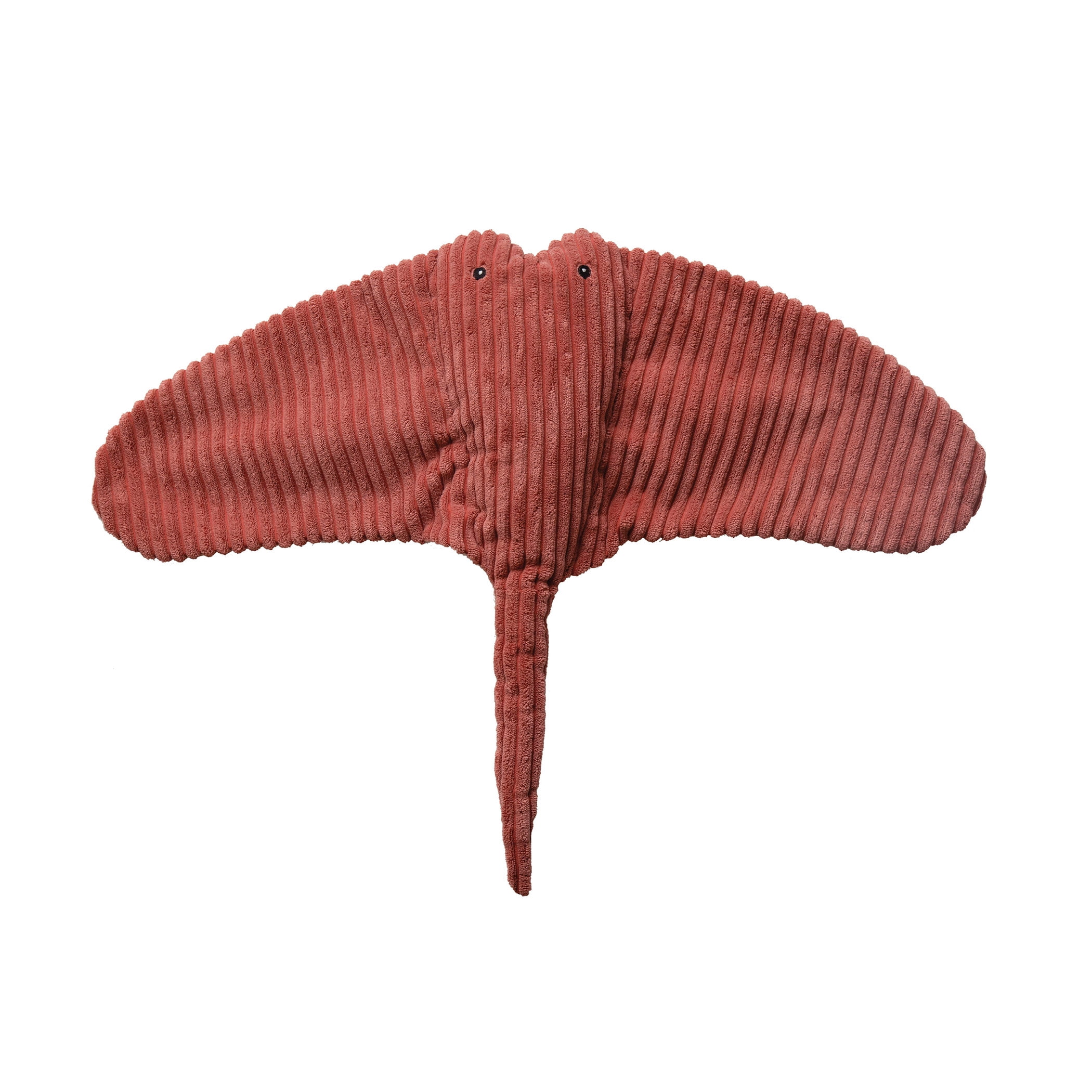 Creative Co-Op Plush Corduroy Manta Ray, Rust - Walmart.com