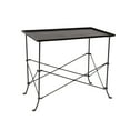 Creative Co-Op Rectangular Tall Metal End Table with Claw Feet, Rustic ...