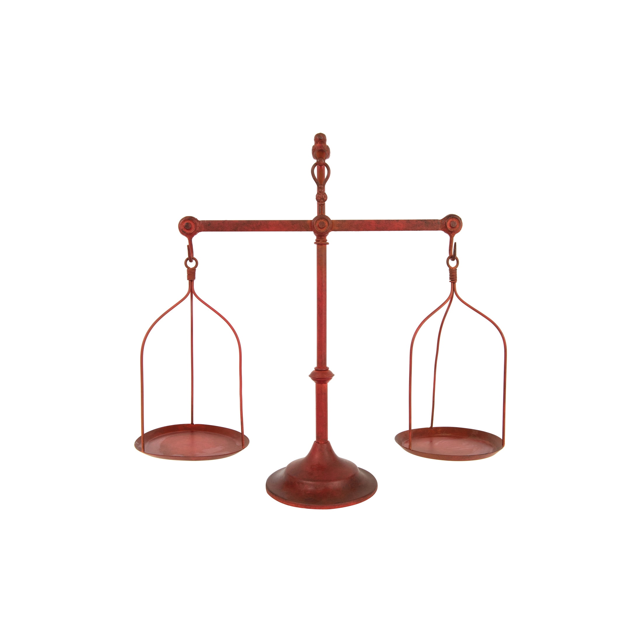 Free Shipping! Creative Co-Op Red Decorative Antique Iron Balance Scale ...