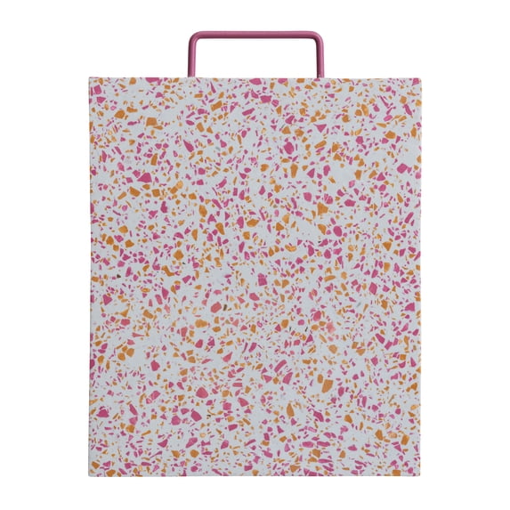 Creative Co-Op Resin Terrazzo Cheese and Cutting Board with Pink ...