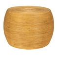 Creative Co-Op Round Bamboo Rattan Coffee Table, Natural, 30 x 18 ...