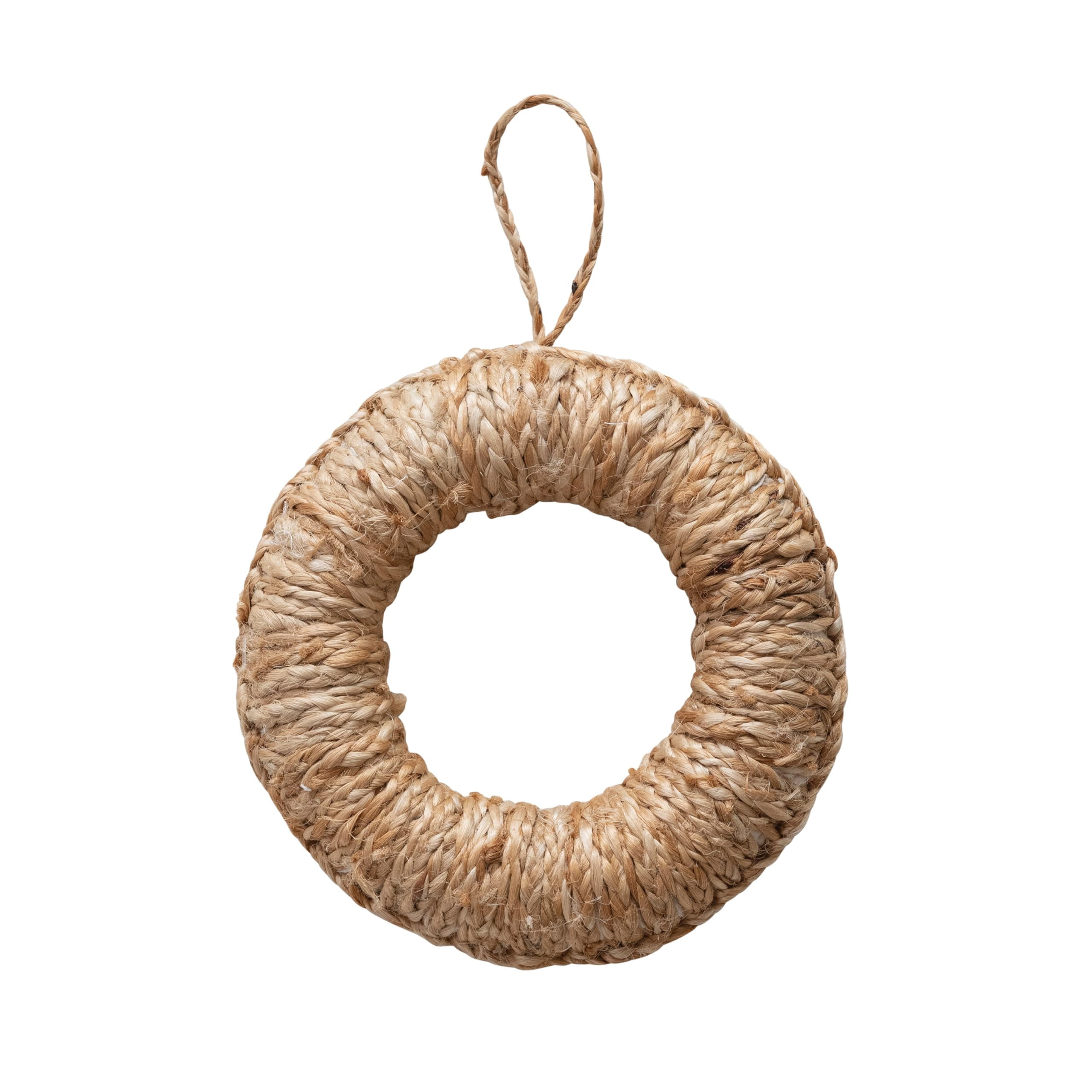Creative Co-Op Round Woven Jute Trivet with Loop, Natural C38 - Walmart.com