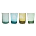 Creative Co-Op Set of 4, 4.25"H Glass Solid Color Bubble Glass, 4 ...