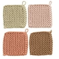 Creative Co-Op Square Cotton Crocheted Potholder, 4 Colors - Walmart.com