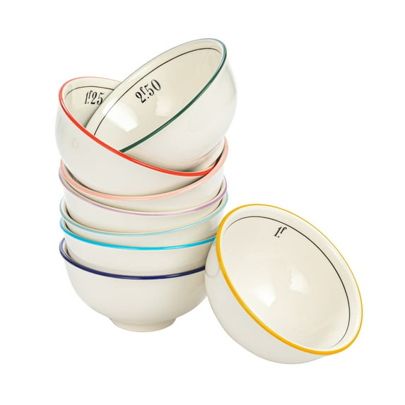 Creative Co-Op Stoneware Bowl Set with Factorial Numbers Design Styles ...