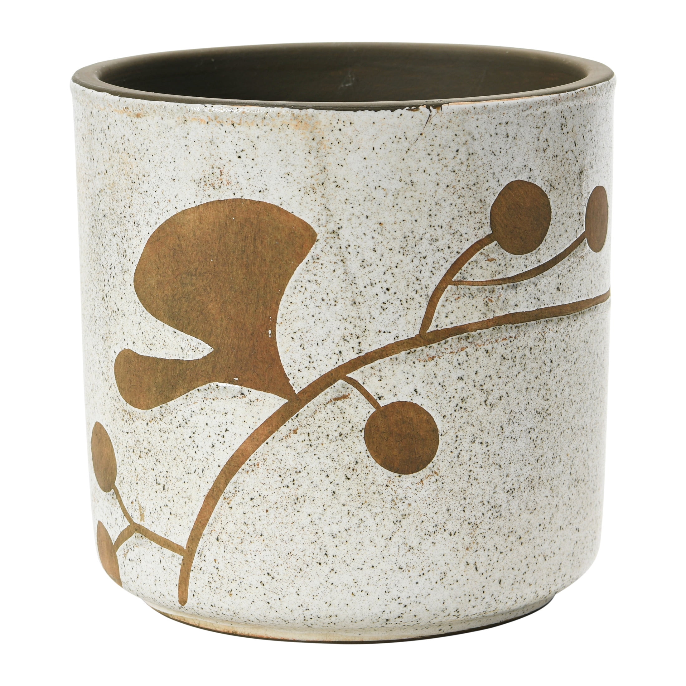 Creative Co-Op Terra cotta Flower Pot, Cream Color - Walmart.com