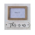 Creative Co-Op "This is us" White & Black Wood Photo Frame - Walmart.com