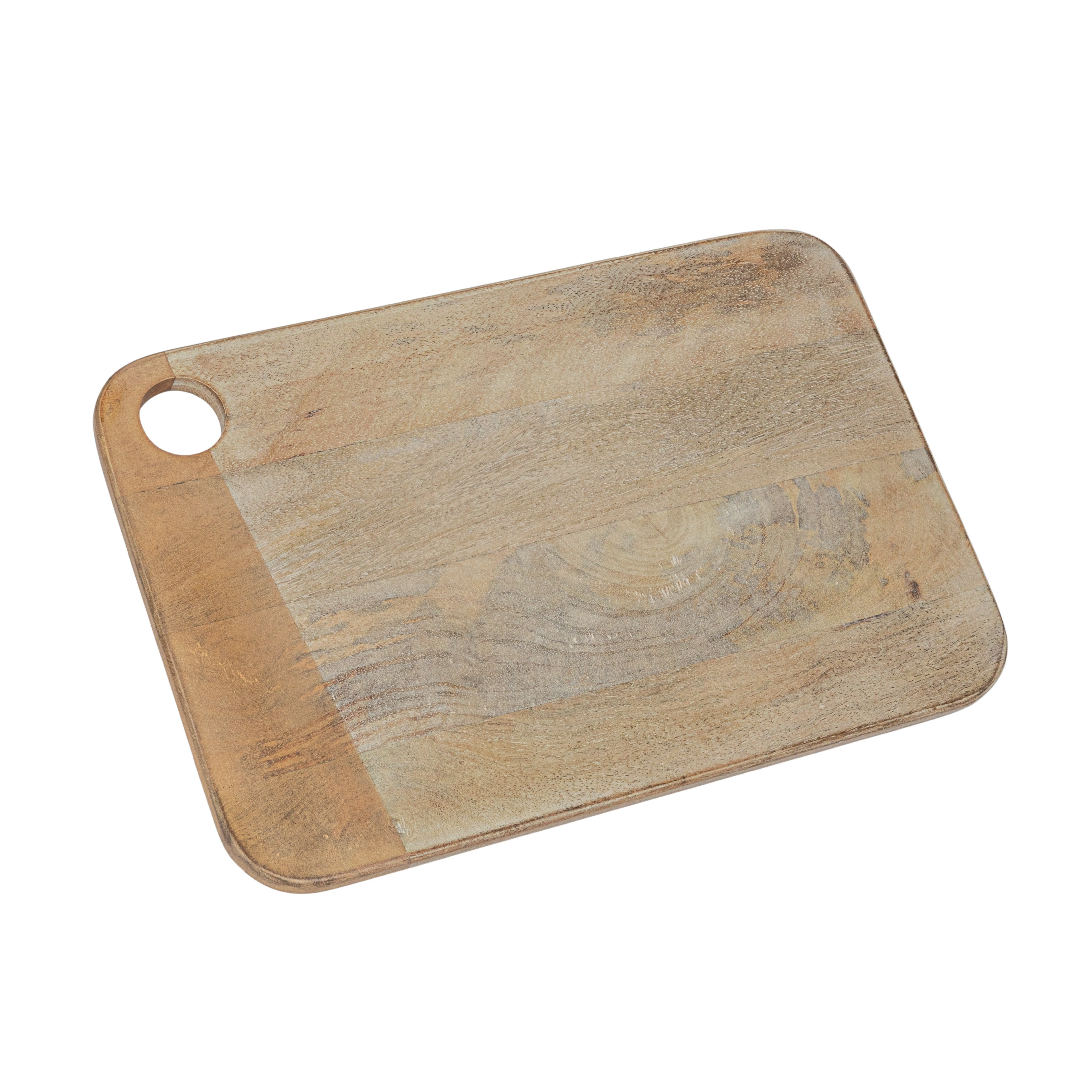 Creative Co-Op Wide Mango Wood Rectangle Cheese and Cutting Board with ...