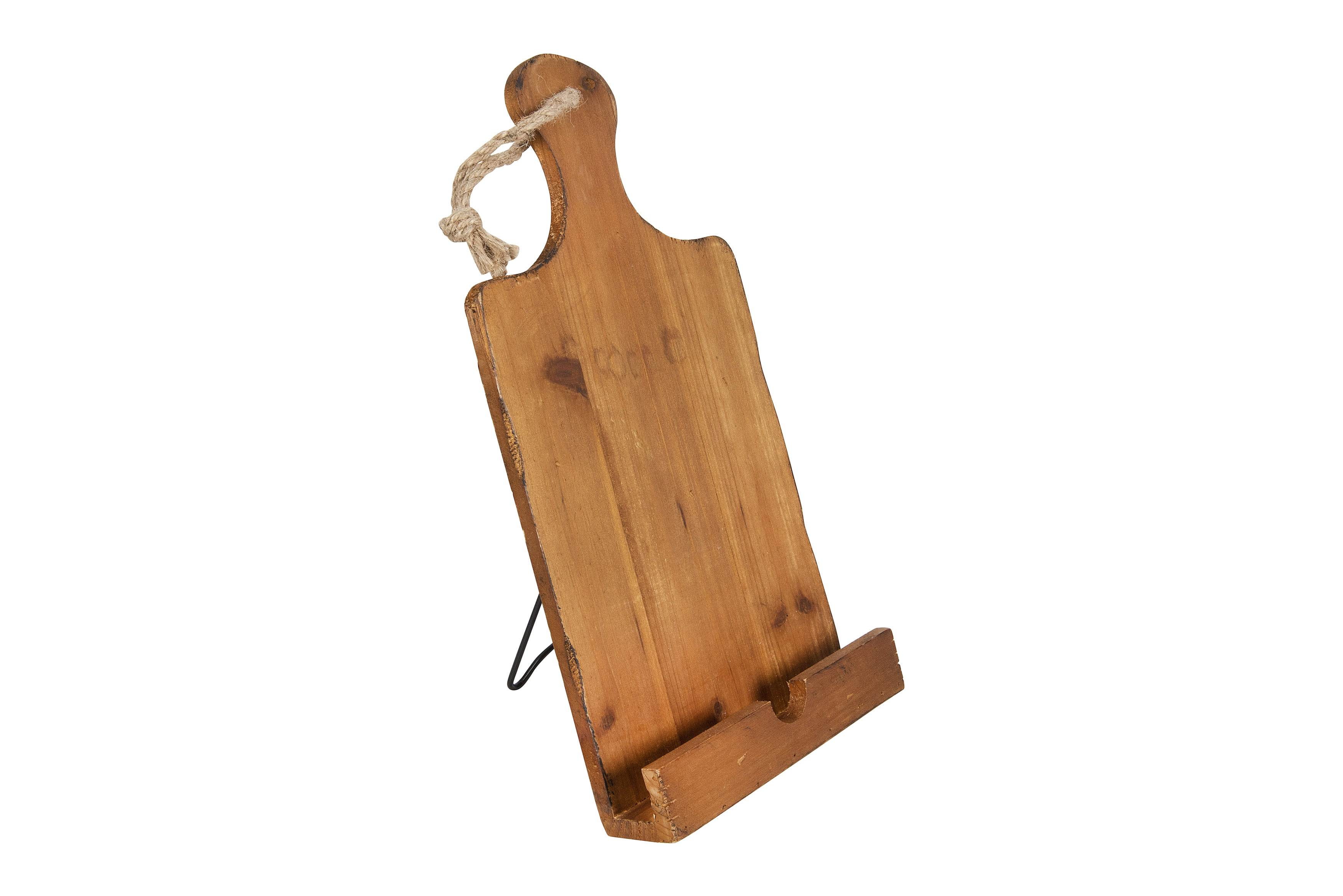 Creative Co-Op Wood Tablet Holder with Rope - Walmart.com