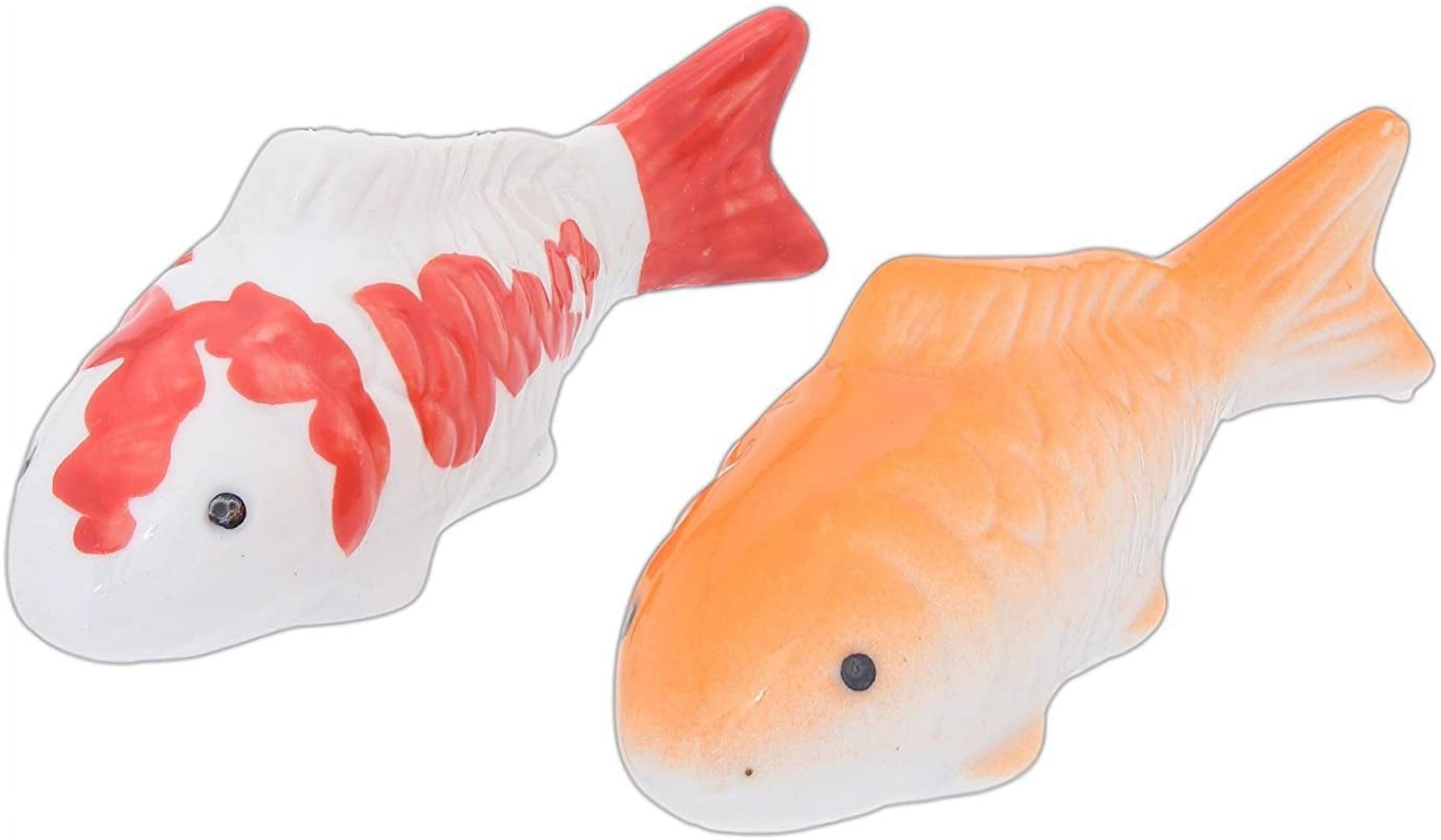 Creative Co-op Set of 2 4" Assorted Koi Fish Floatable Figurines ...
