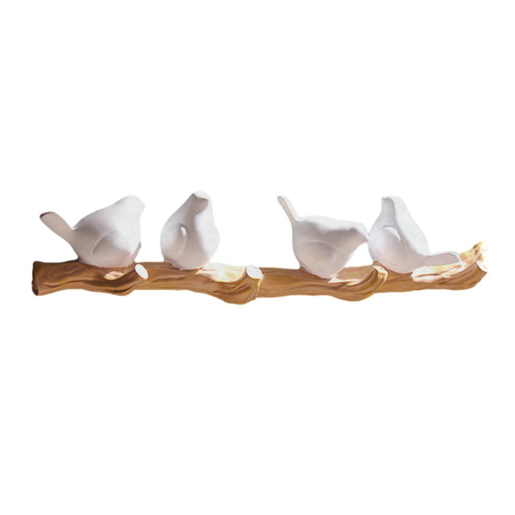 Creative Coat Hanger Bird Shaped Resin Wall Hook for Hanging Hats and ...
