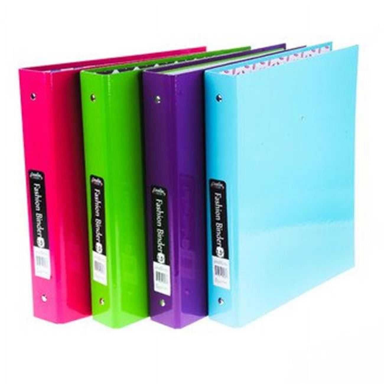 Creative Colors 1992990 1.5 in. Neon Binder with Inside Print, Case of ...