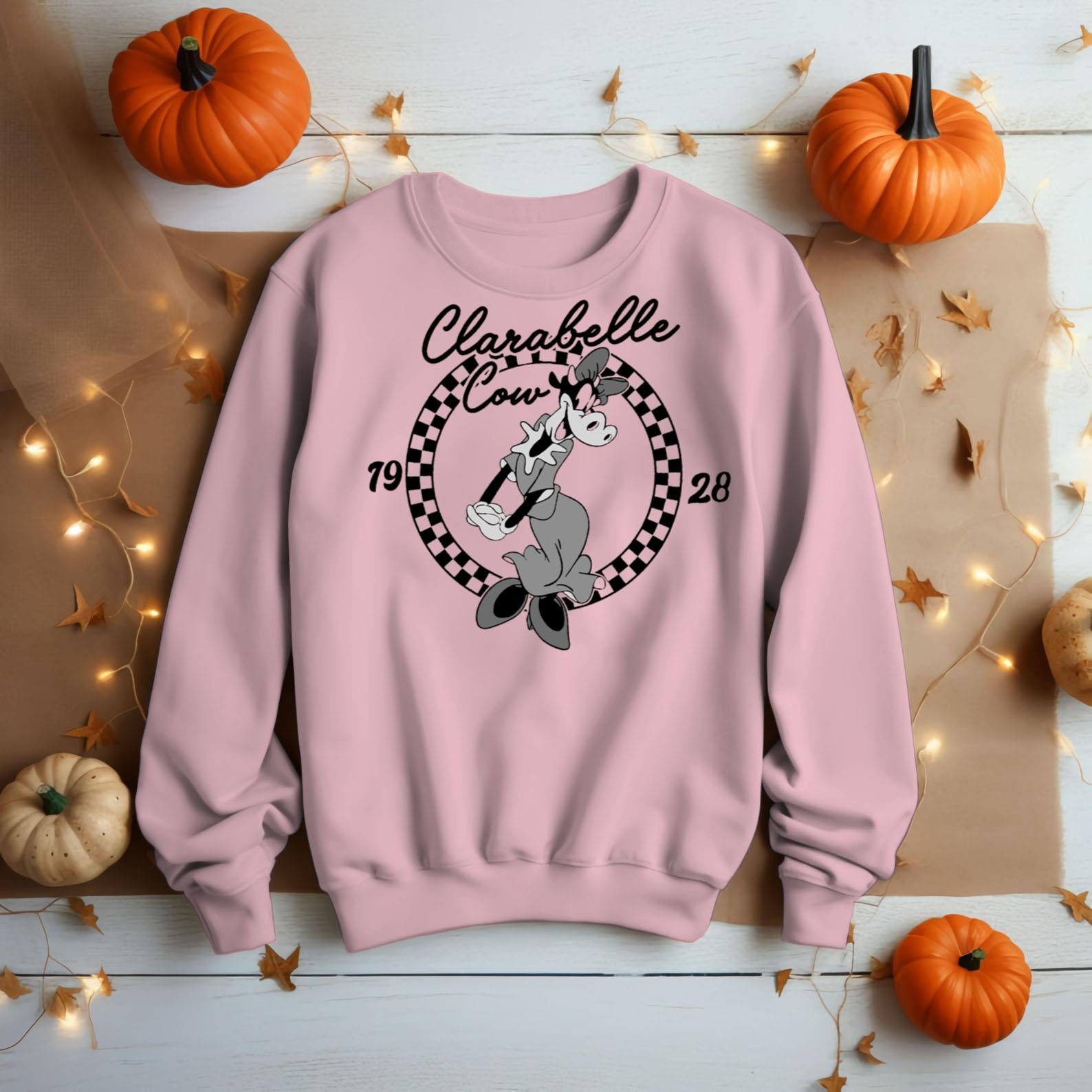 Creative Comfortable Shirt, Vibrant Colors Retro Cartoon Cow ...