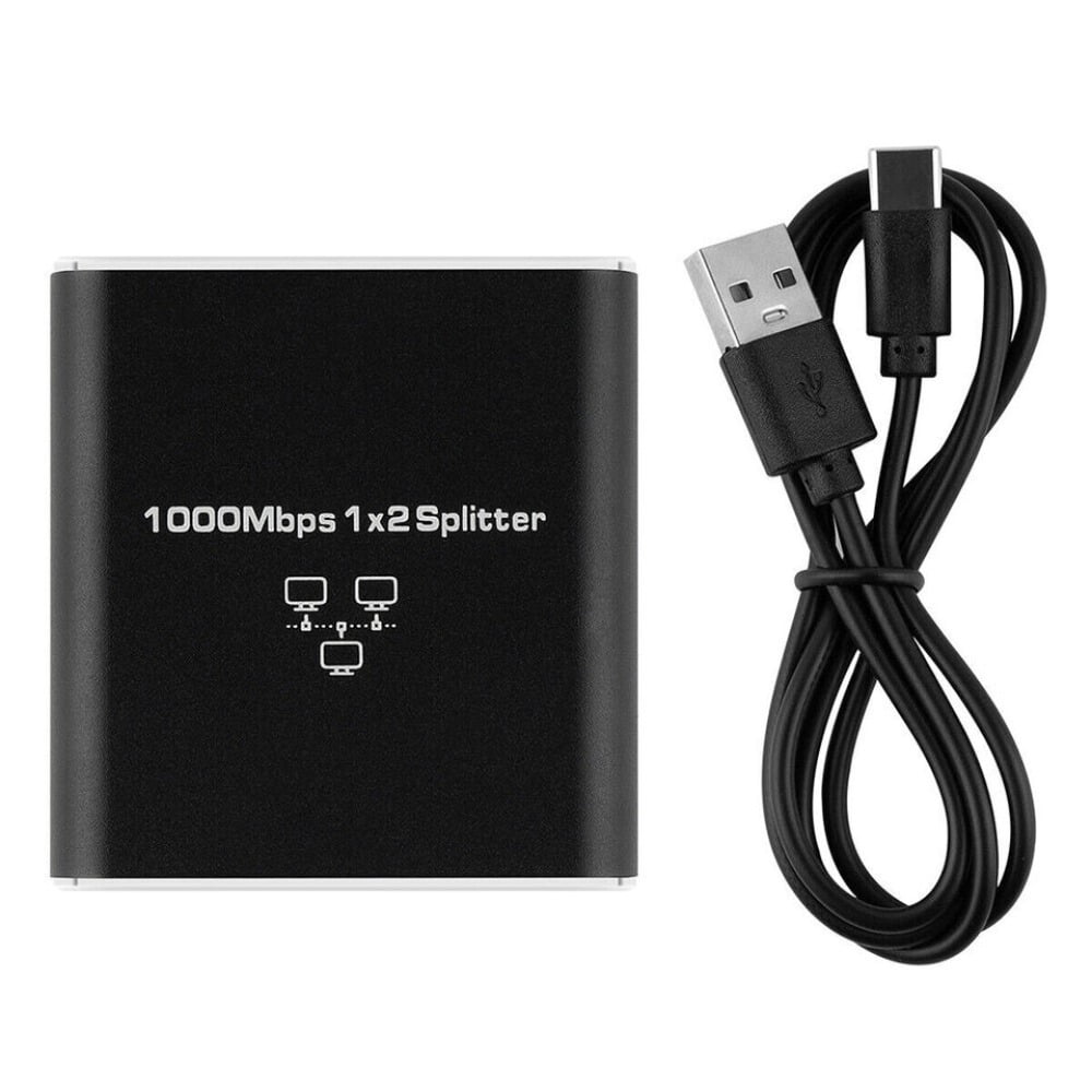 Creative Connector PC Sharer 1000Mbps Ethernet Splitter Adapter RJ45 ...