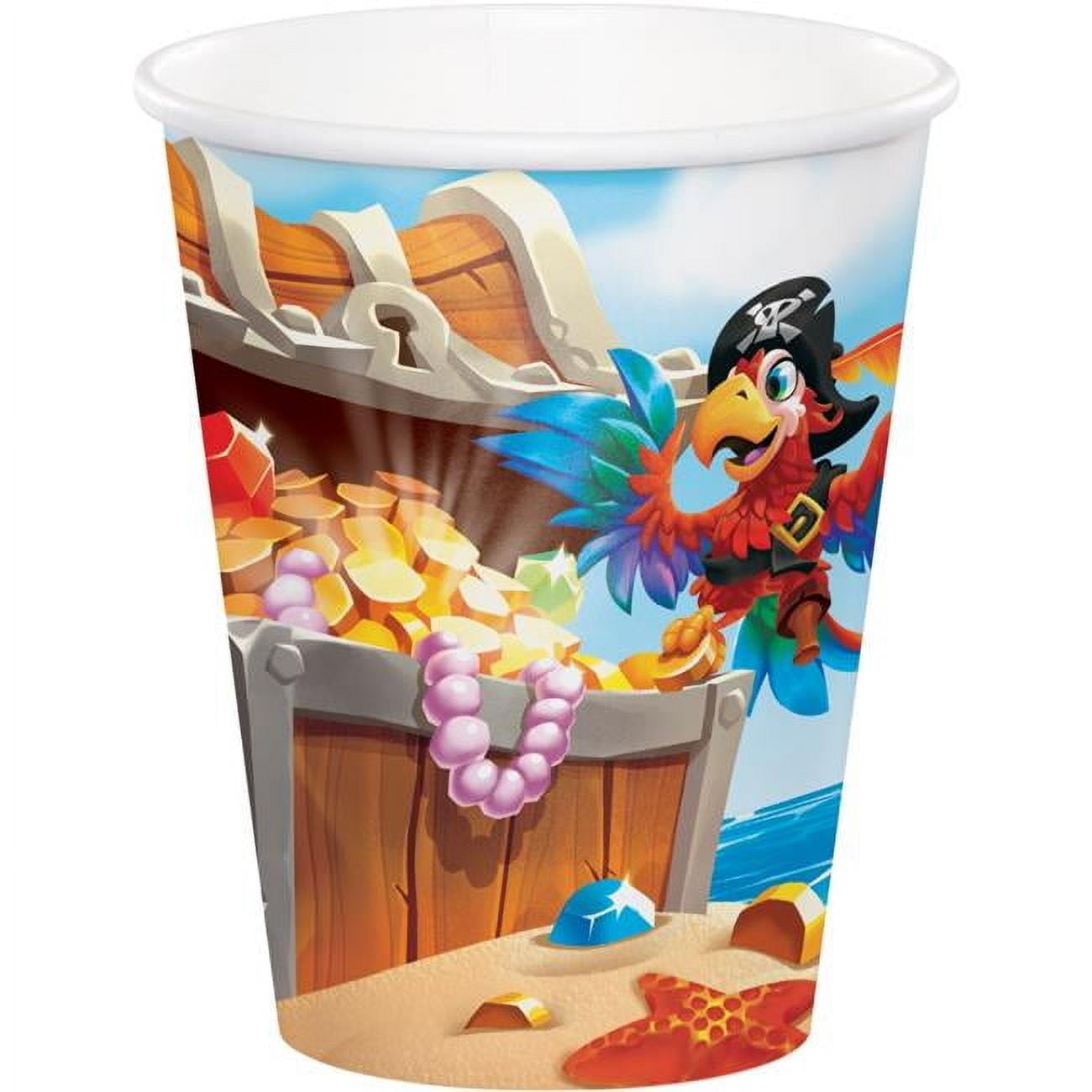 Creative Converting 340121 Treasure Island Pirate Cups, 8 Count ...
