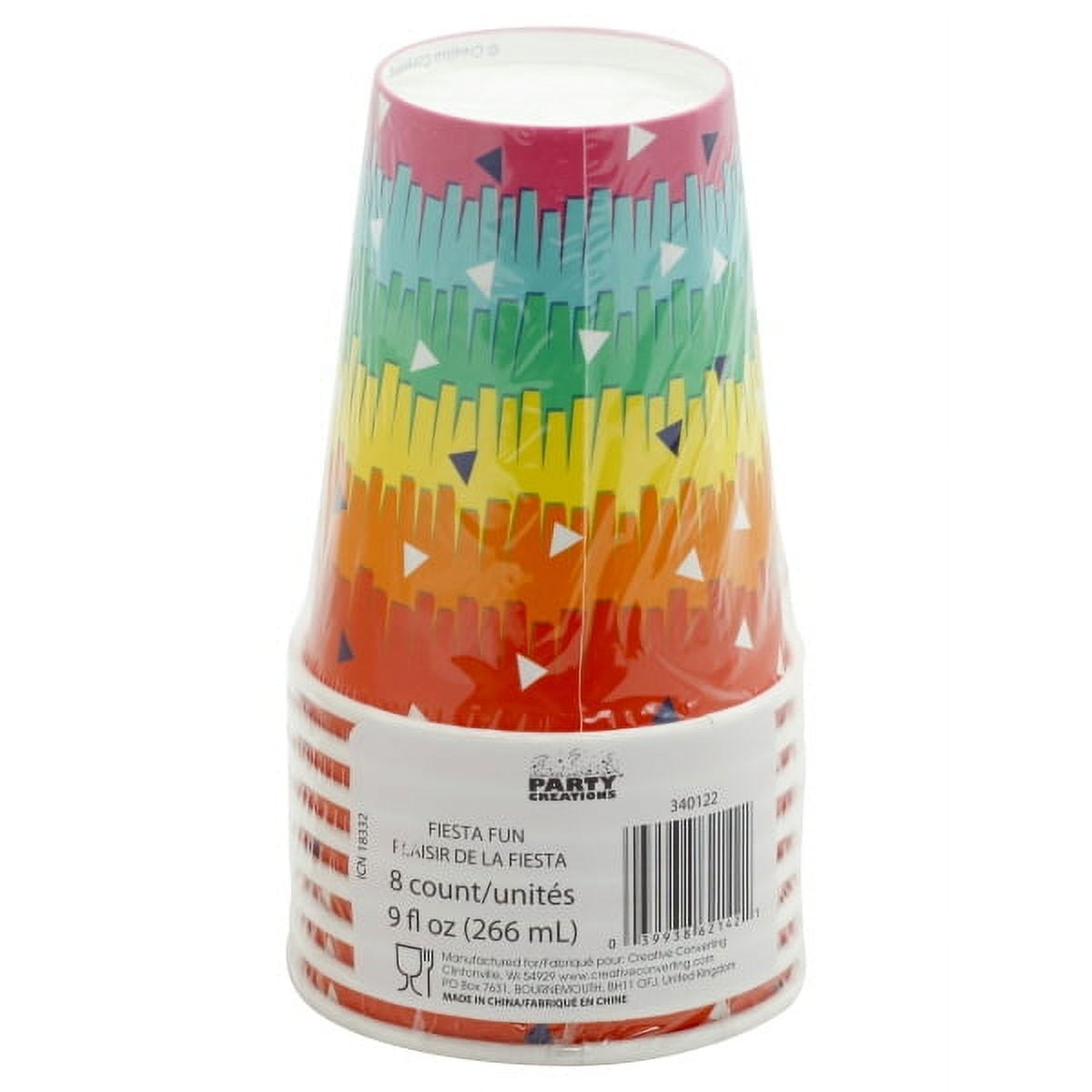 Creative Converting 340122 Fiesta Fun Cups, 8 Count - Walmart.com
