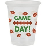 Creative Converting 359574 16 oz Football Clear Plastic Cup - Walmart.com
