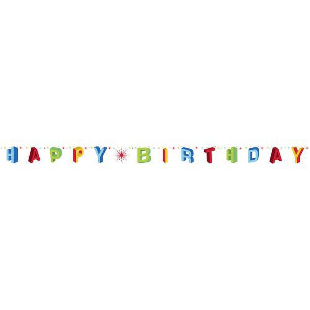 Creative Converting 3D Birthday Banner - Walmart.com