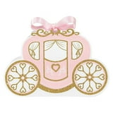 Creative Converting 5 x 3.75 in. Princess Carriage Favor Boxes with ...