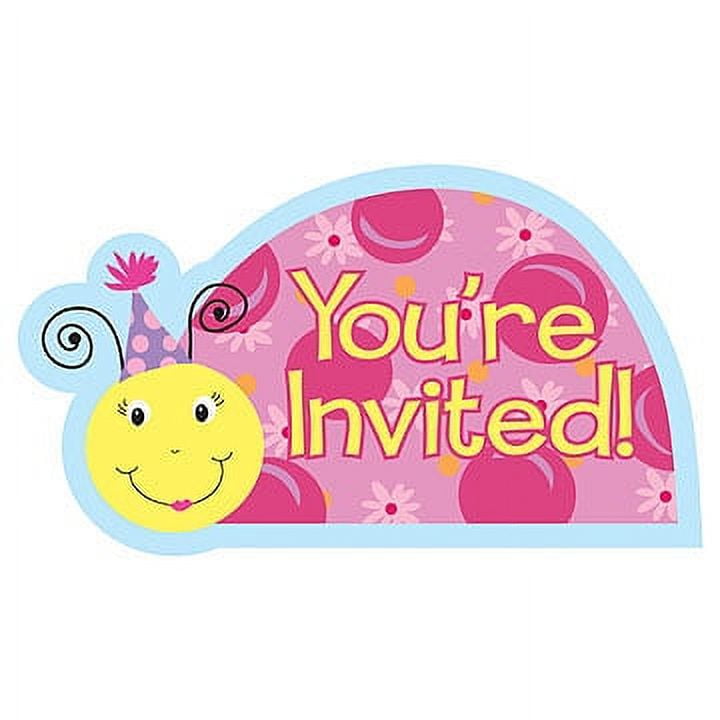 Creative Converting 895698 Lil' Lady Invitation - Walmart Business Supplies
