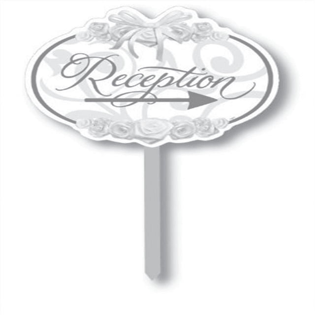 Creative Converting Directional Yard Sign, Reception - Walmart Business ...