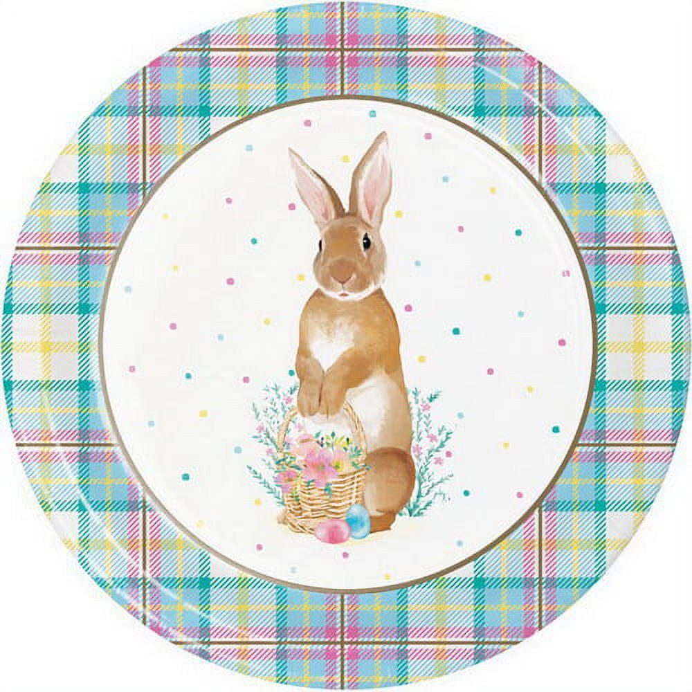 Creative Converting Easter Plaid Paper Plates, 9", Multi-color ...