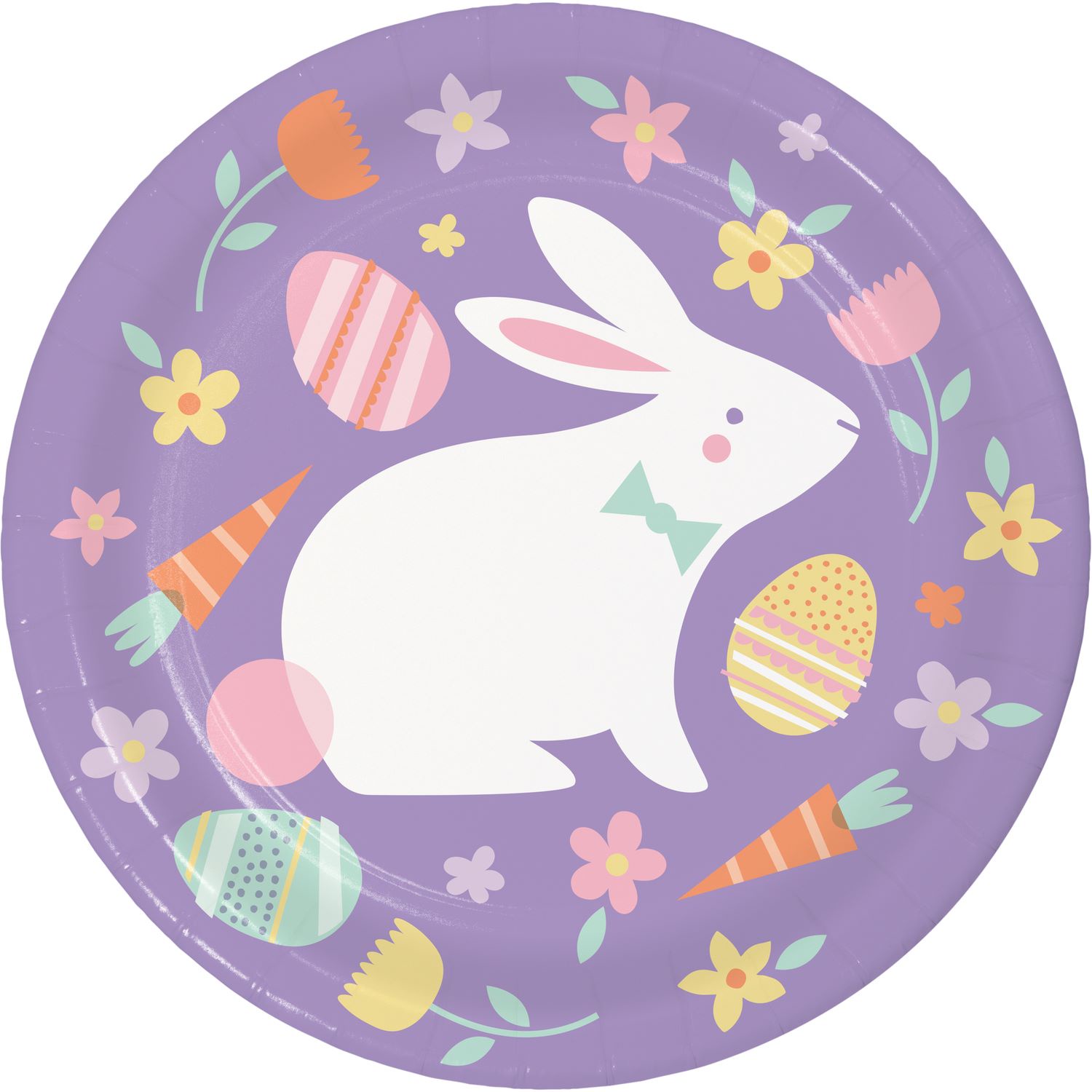 Creative Converting Modern Easter Bunny Dinner Paper Plates, 24 ct ...