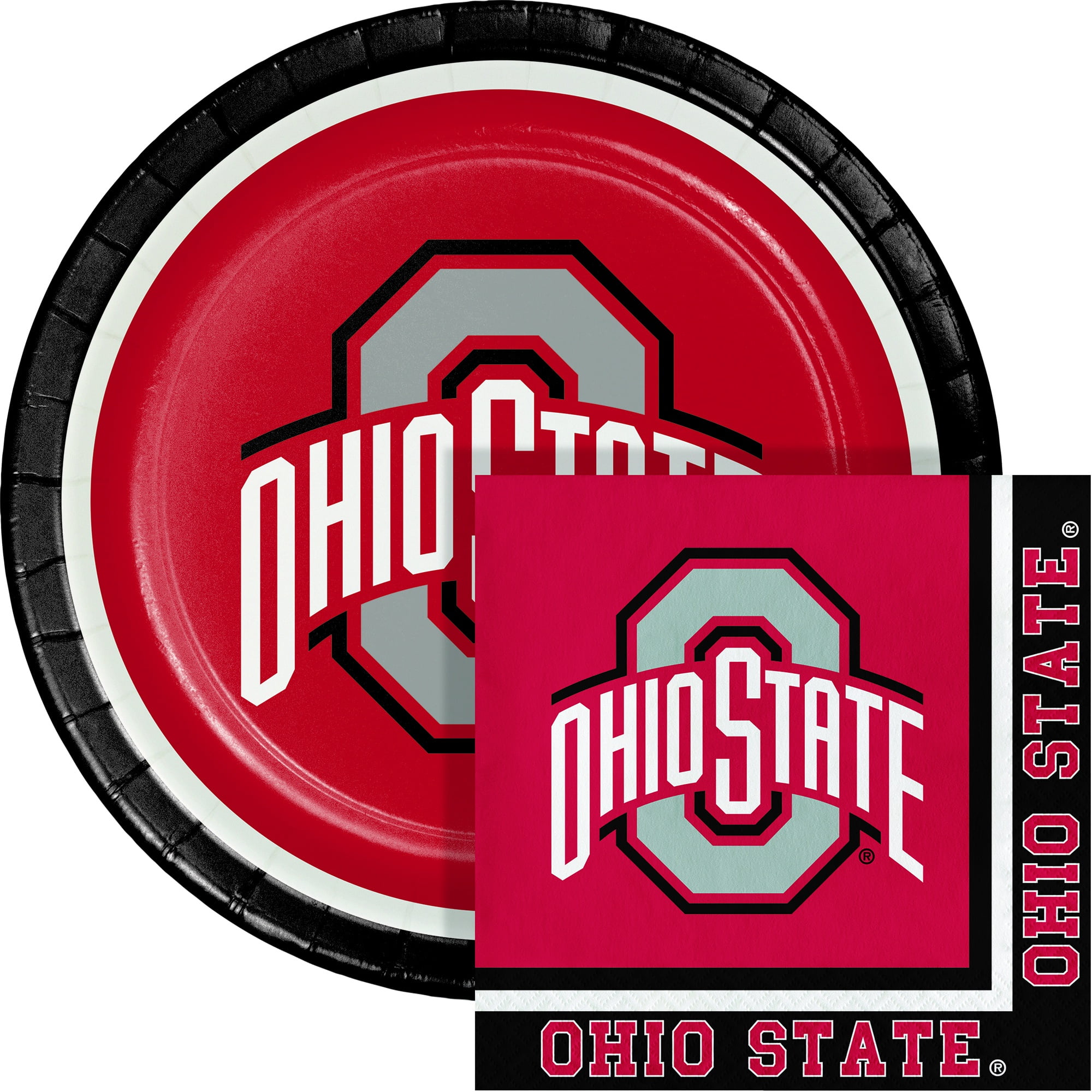 Creative Converting Ohio State University Football Party Kit, Serves 16 ...