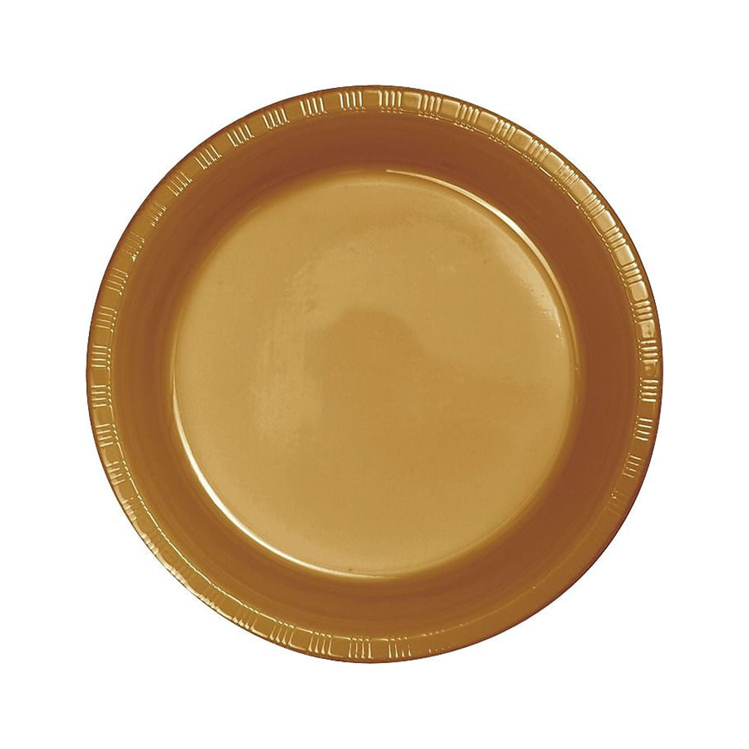 Creative Converting Plastic Glittering Gold 10" Round Banquet Plates 20 ...