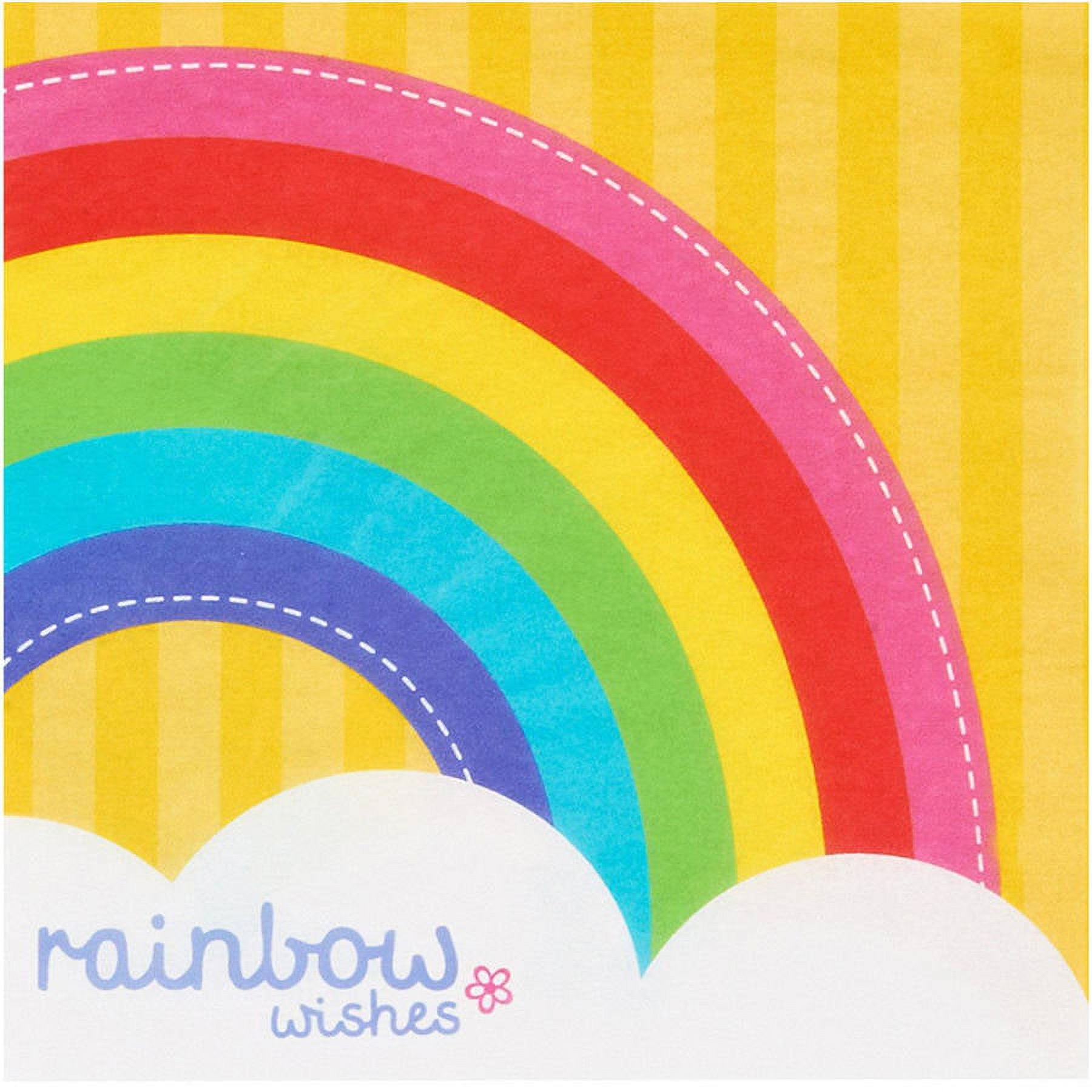 Creative Converting - Rainbow Wishes Lunch Napkins - - Walmart.com