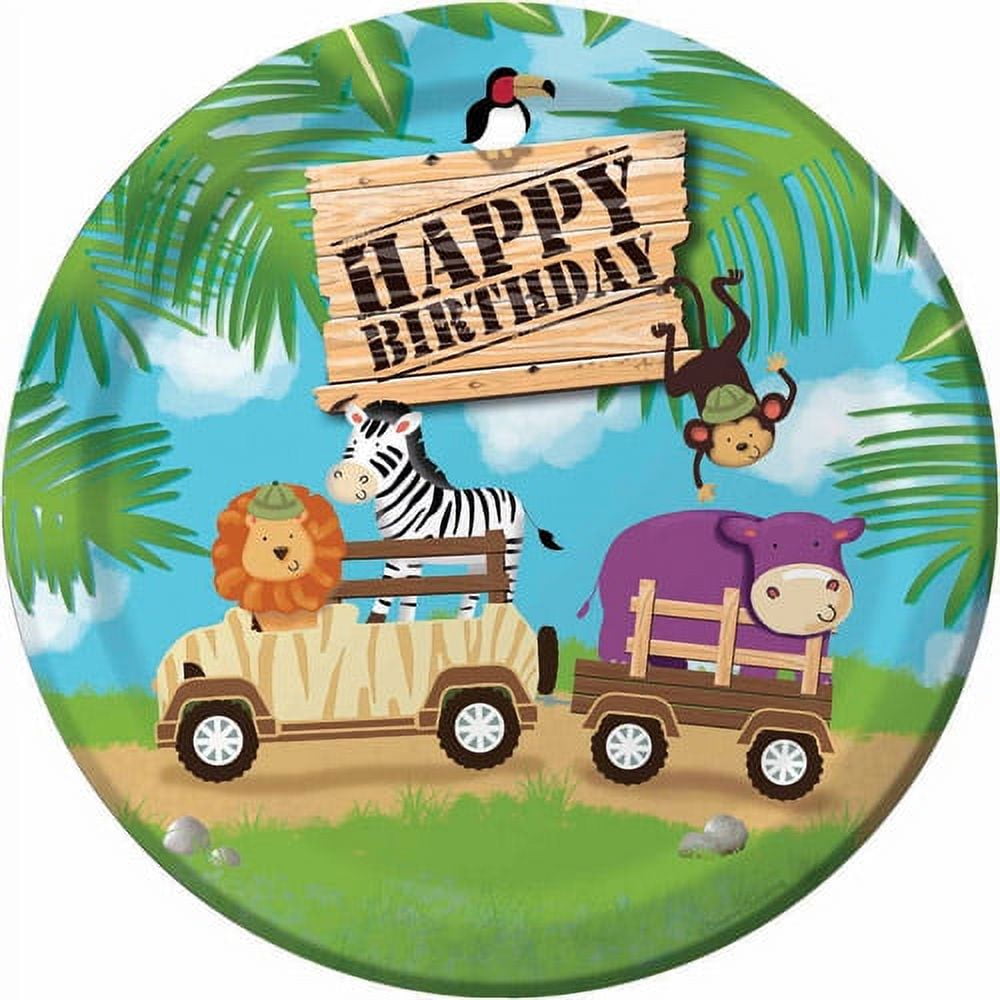Creative Converting Safari Adventure 9" Dinner Plates - Walmart.com