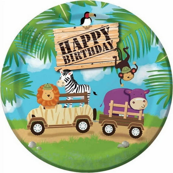 Creative Converting Safari Adventure 9" Dinner Plates - Walmart.com