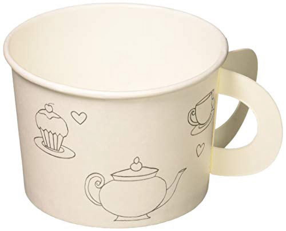 Creative Converting Tea Time Tea Party Decorate Your Own Favor Cups (6 ...