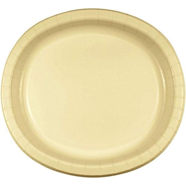 Creative Converting Touch of Color Paper Platters, Oval, 10" x 12 ...