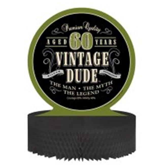 Creative Converting Vintage Dude - Centerpiece, Honeycomb, 60th - Case ...