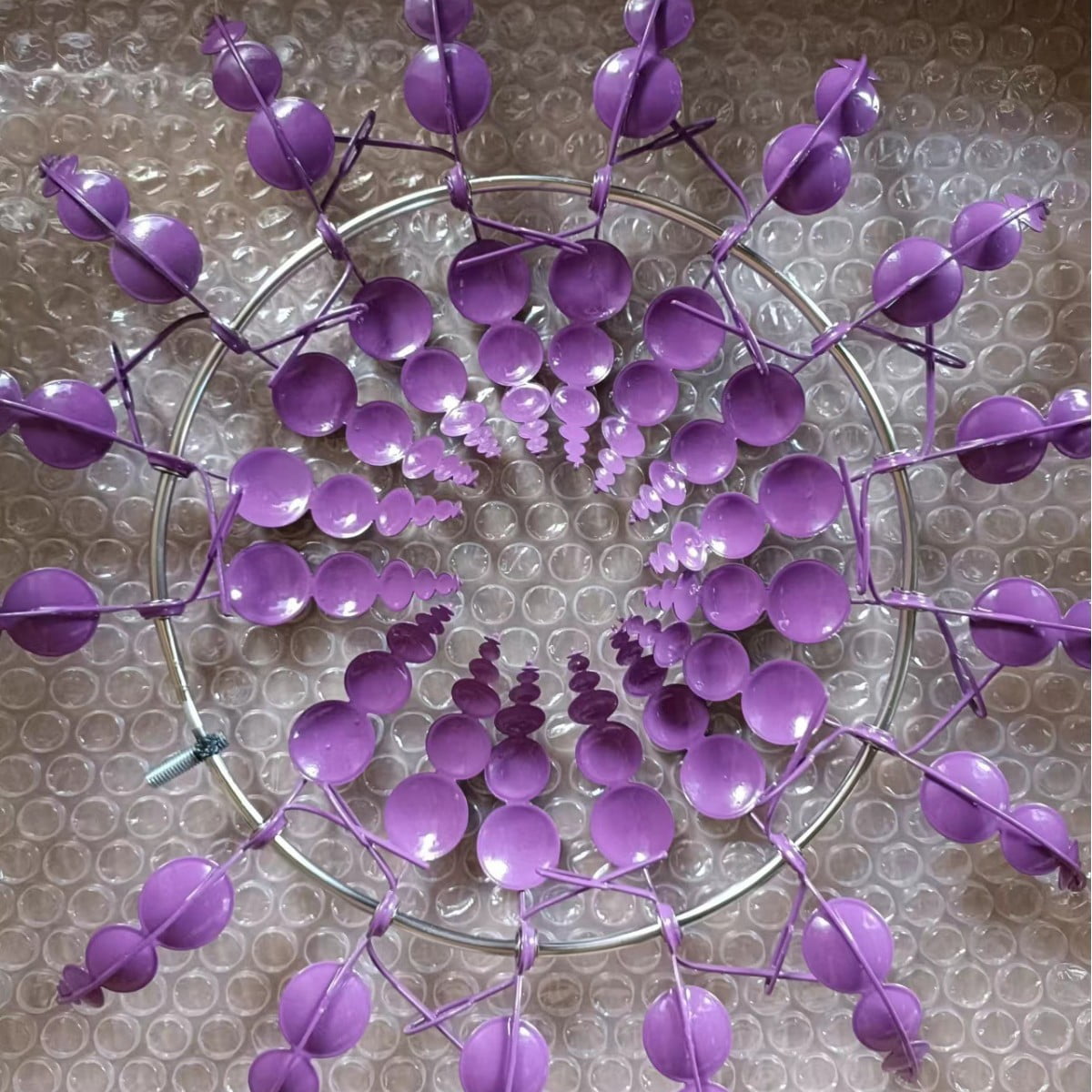 Creative Courtyard Garden Lawn Decoration Unique Wind Collector Magical Kinetic Energy Metal ...