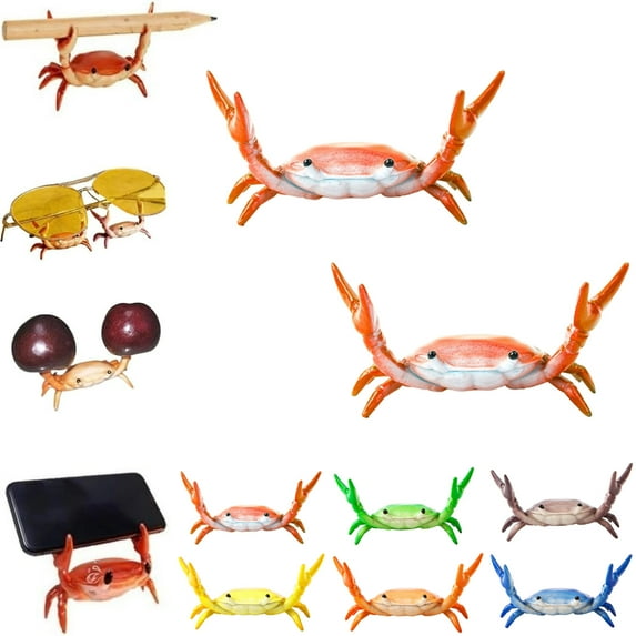 Creative Crab Pen Holder Weightlifting Crabs Pen Stand Storage Rack ...