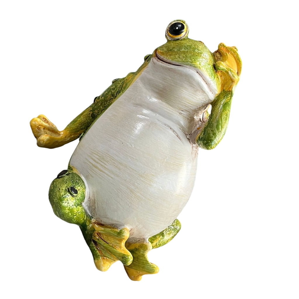 Creative Craft Resin Frogs Figurine Decors Funny Frogs Sculpture Statue ...