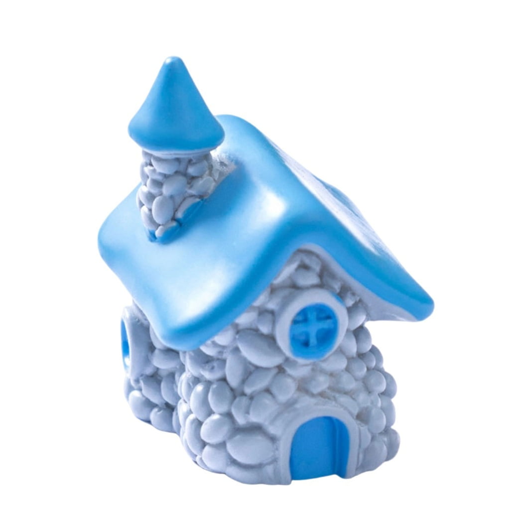 Creative Craft Resin House Figurine Decors Funny House Sculpture Statue ...