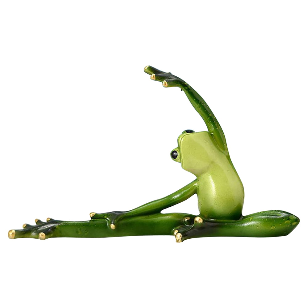 Frog Yoga Pose Amazing Ornament Collectible Cute Figurine Statue ...