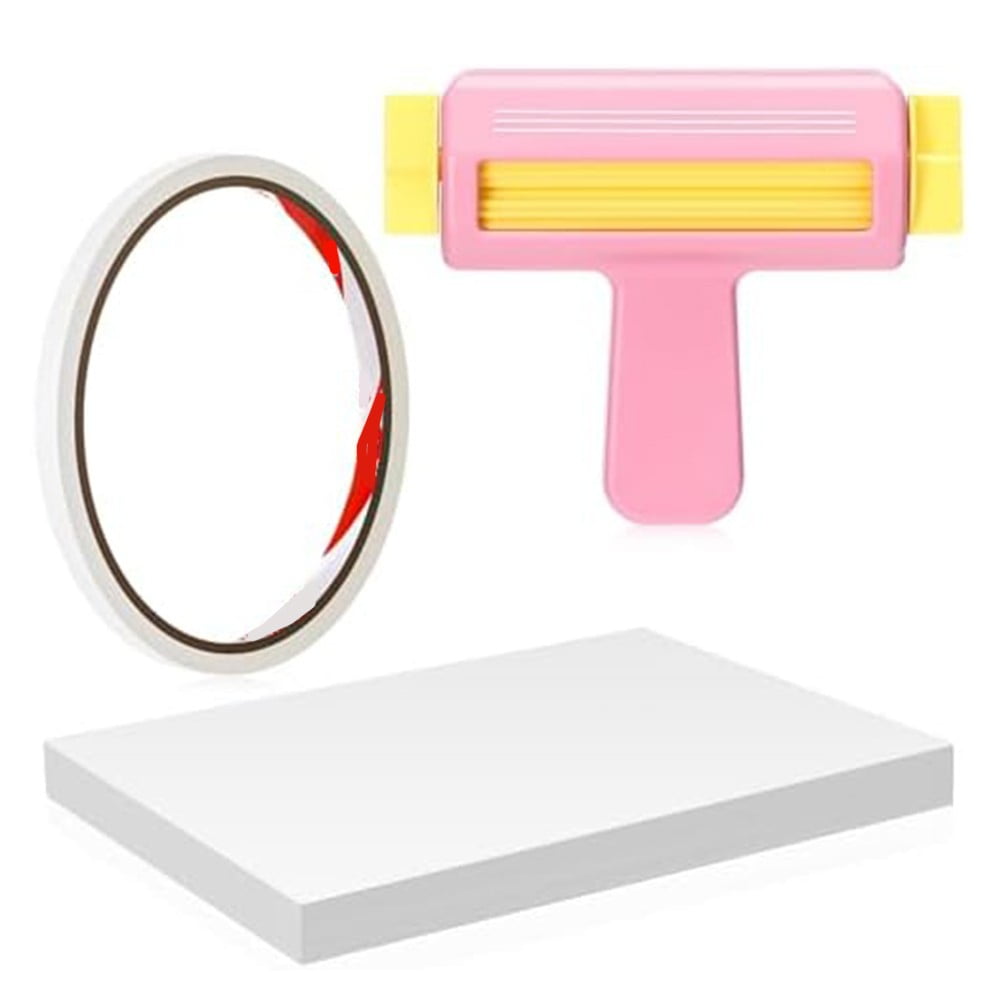 Creative Craft Set: Paper Crimper, 50 Sheets Glossy Inkjet Paper & Tape ...