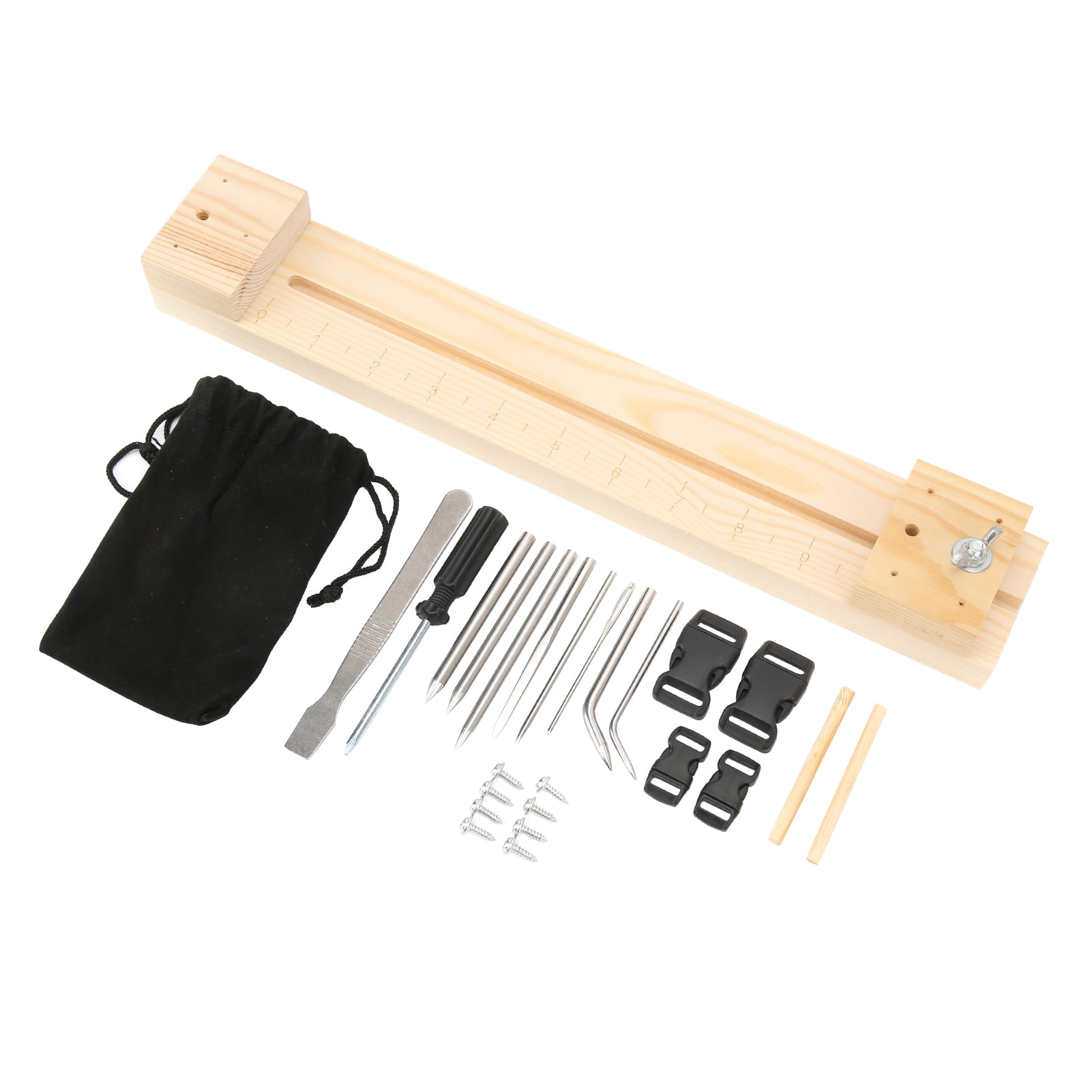Creative Craft Tool Kit, Paracord Jig Adjustable Length Wooden Base For ...